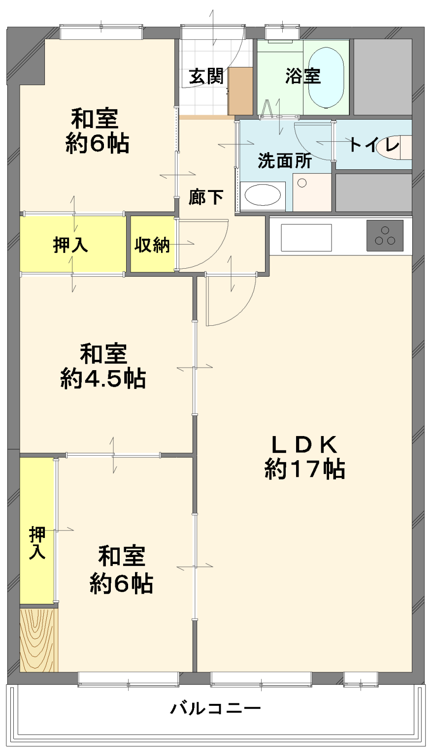 【成約御礼】フルリフォーム完成！高層階・南向き3LDKマンション – グランデホーム